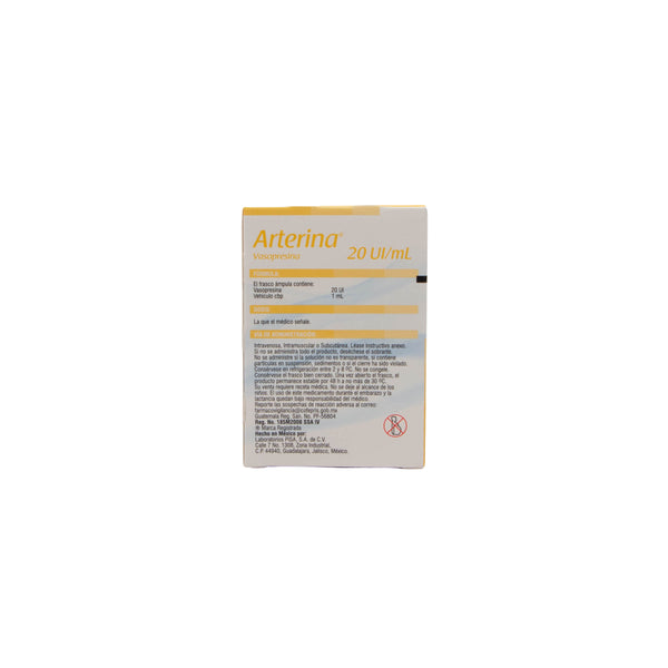 Arterina Solución Inyectable 20UI/ML – Uso Médico – Farmacia La Paz