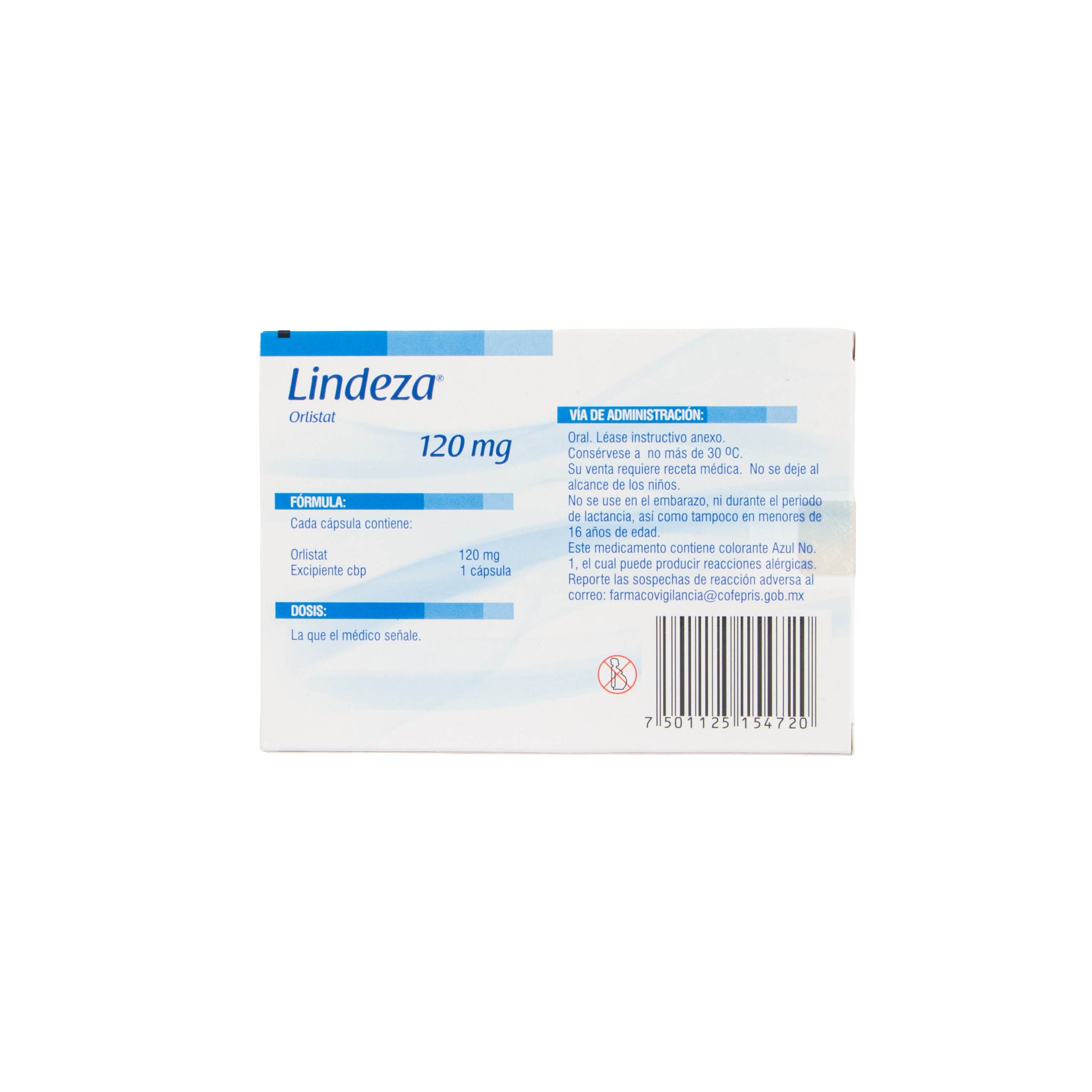 Lindeza 120 mg Cápsulas – Control de Peso – Farmacia La Paz