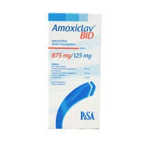 Amoxiclav BID Tabletas 875mg/125mg – Antibiótico – Farmacia La Paz