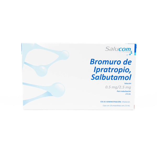 SM Ipratro/Salbu Solución 2.5ml – Broncodilatador – Farmacia La Paz