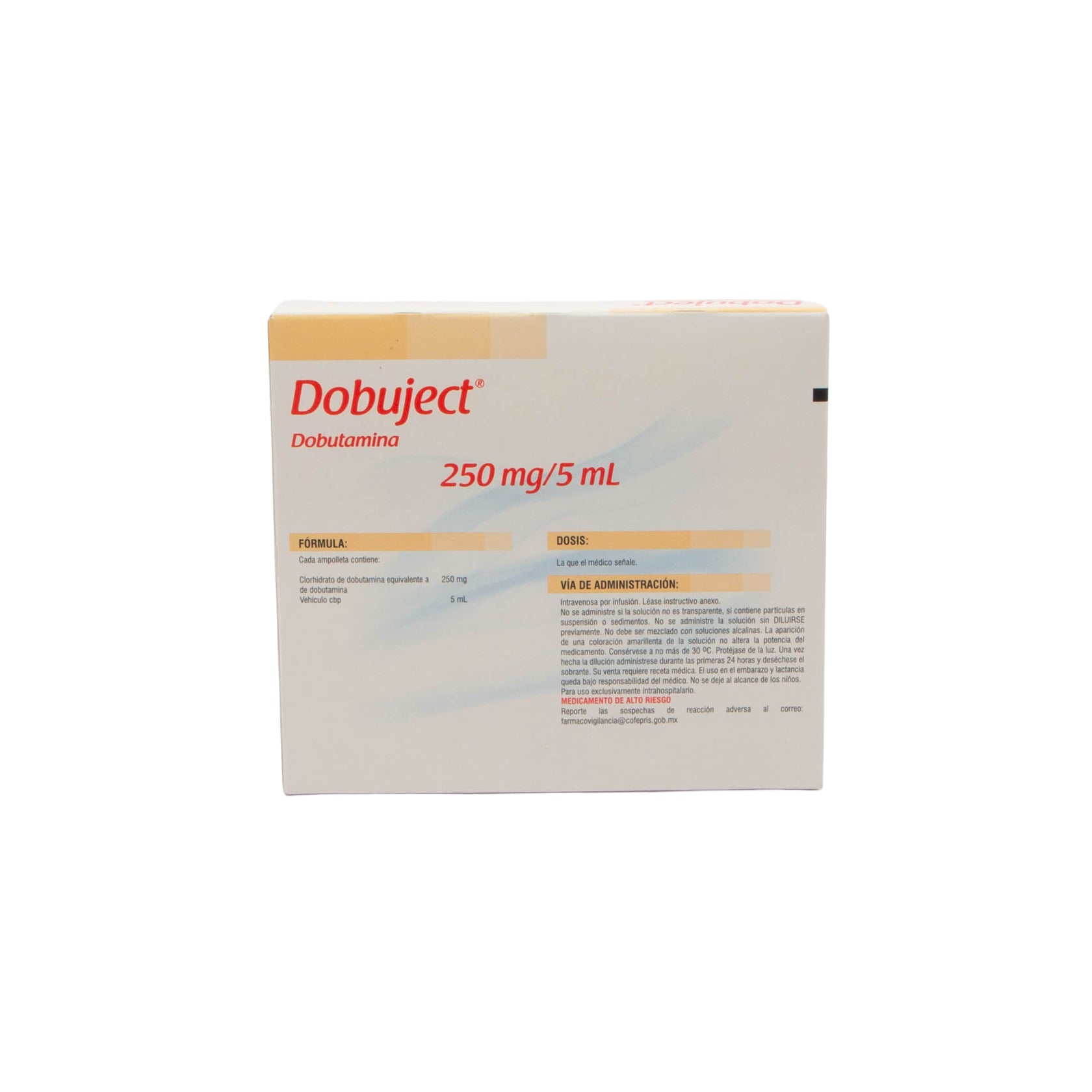 DOBUJECT Solución Inyectable 250mg/5ml – Cardiovascular – Farmacia La Paz