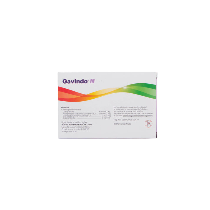 GAVINDO N Cápsulas 300 mg – Neuropatía – Farmacia La Paz
