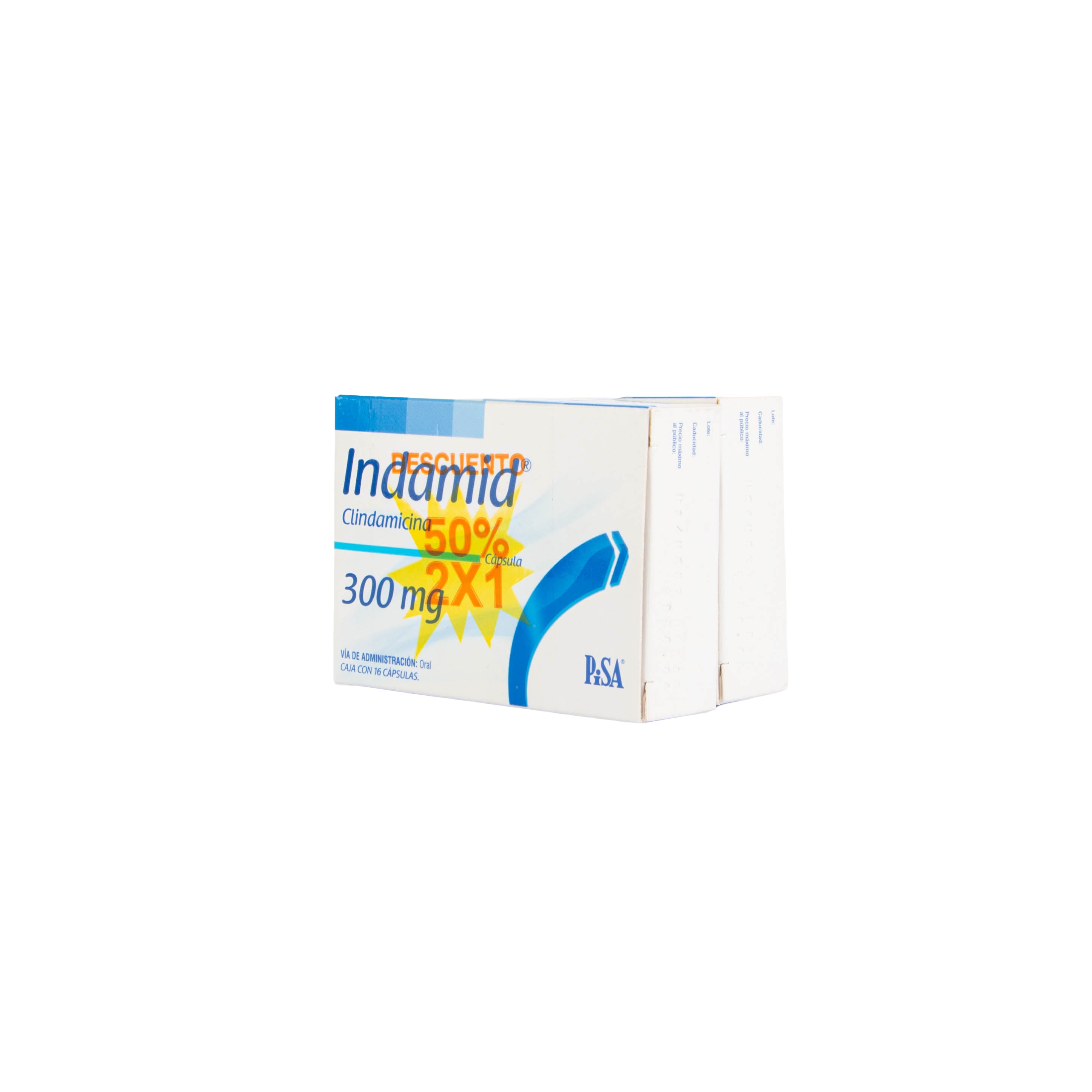 INDAMID Cápsulas 300 mg – Antibiótico – Farmacia La Paz